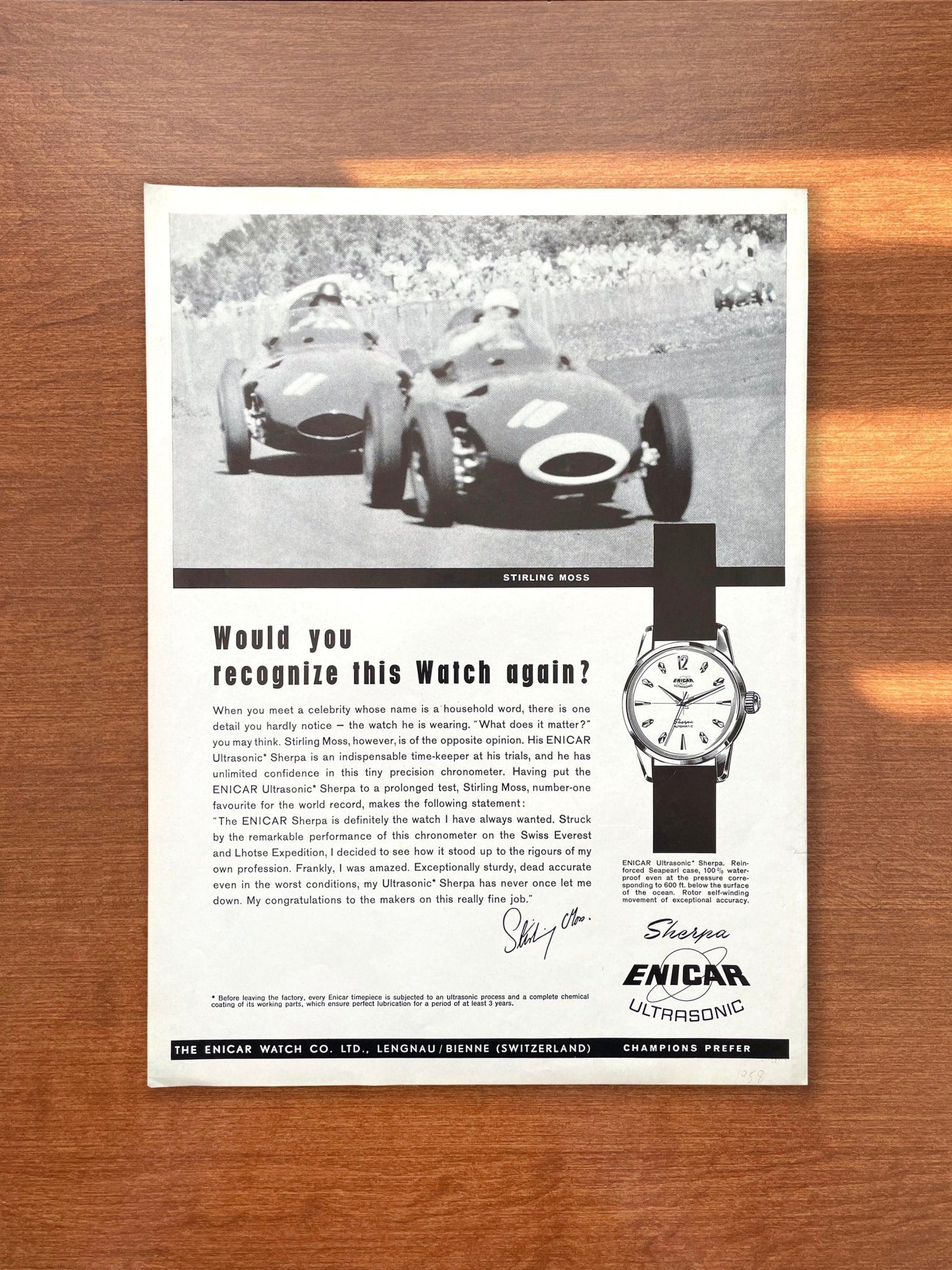 Enicar Ads, Vintage Magazine Advertisements | Ad Patina