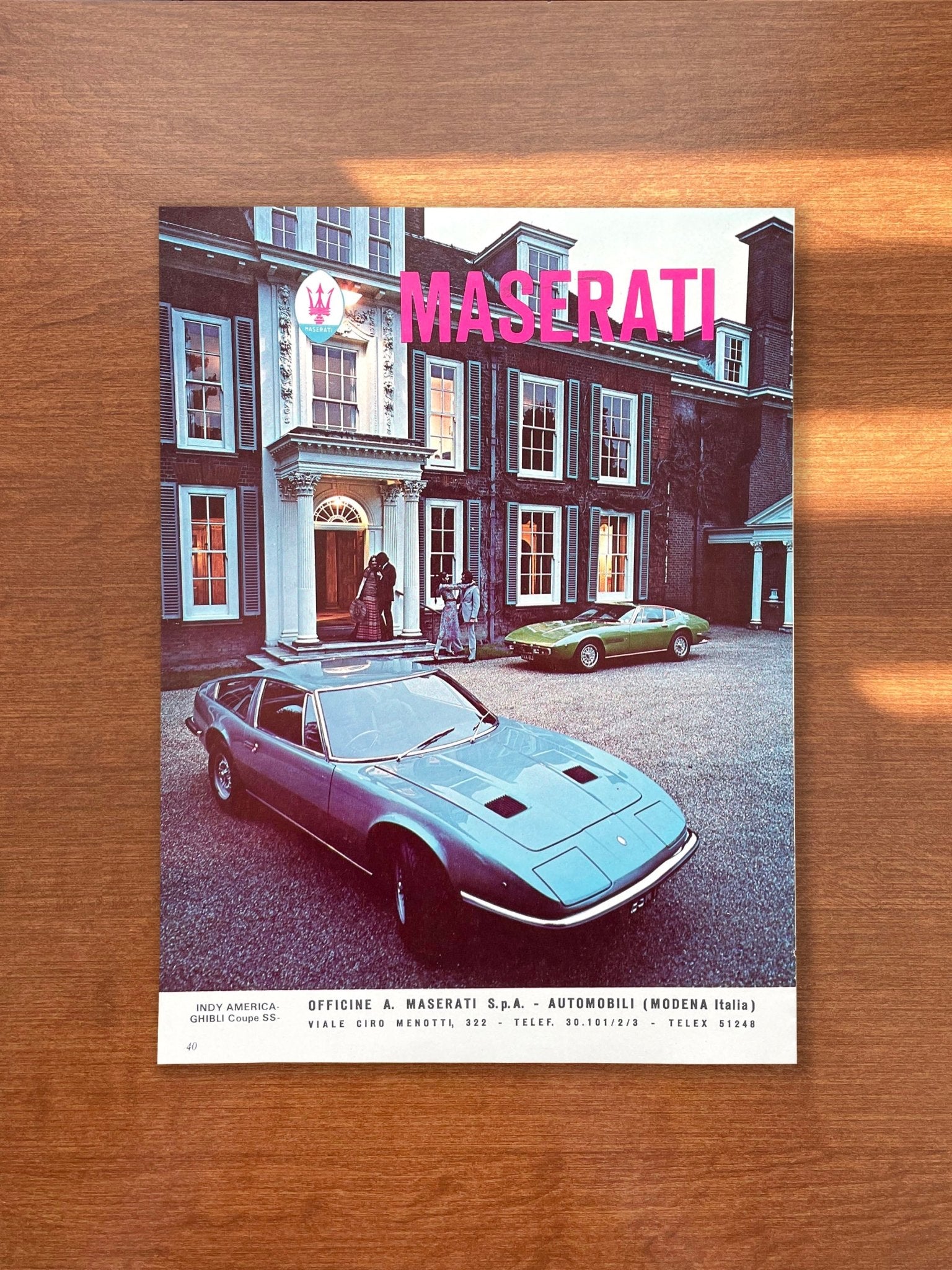 Maserati Ads, Vintage Magazine Advertisements | Ad Patina