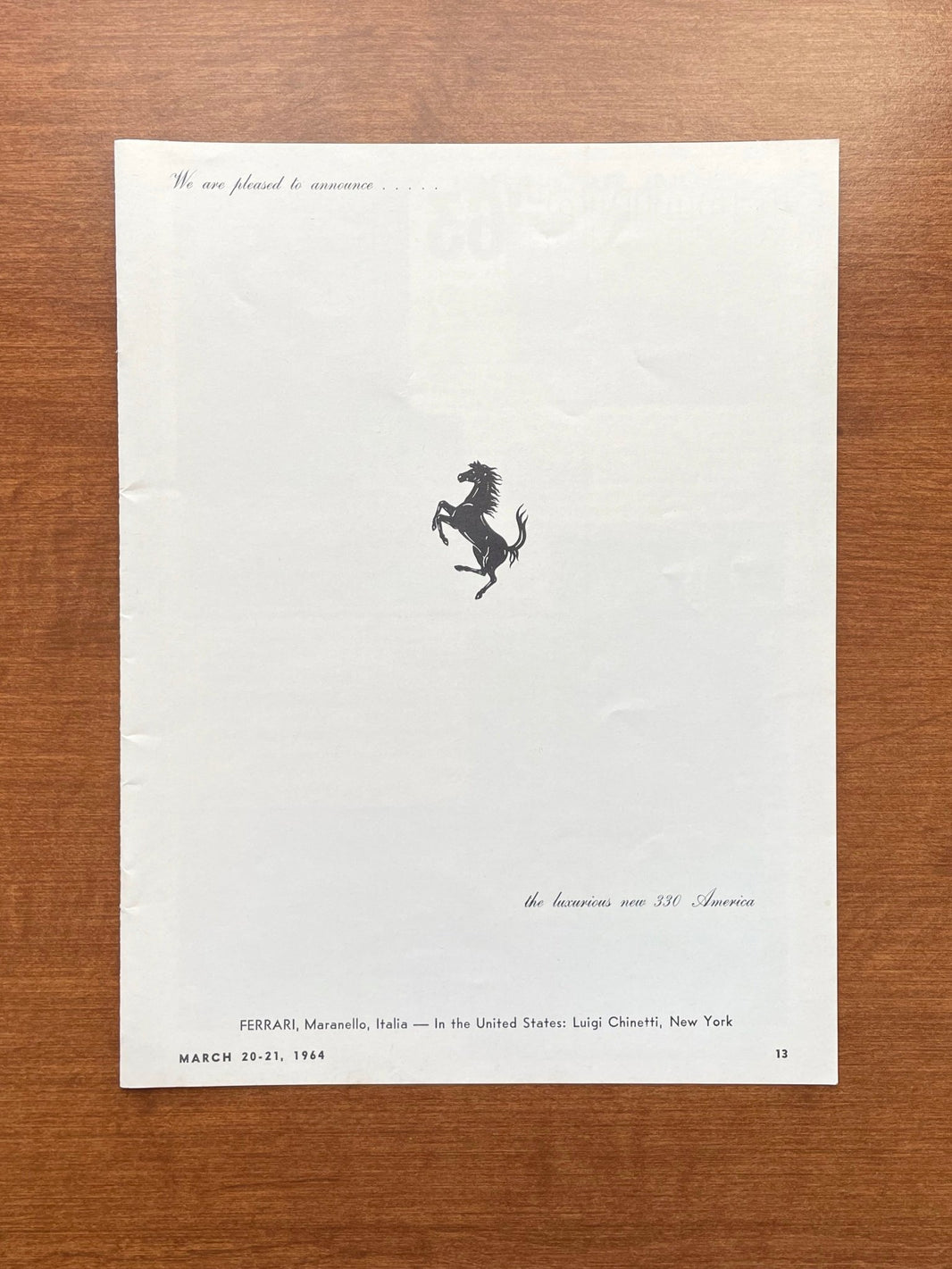Ferrari Ads, Vintage Magazine Advertisements | Ad Patina
