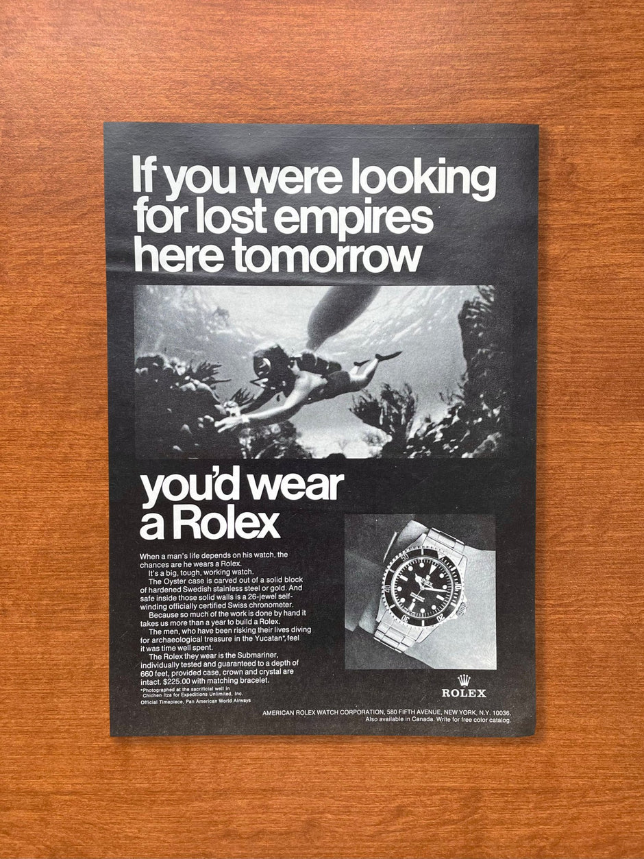 Featured Rolex Ads, Vintage Magazine Advertisements | Ad Patina
