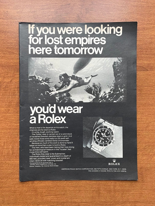 Featured Rolex Ads, Vintage Magazine Advertisements | Ad Patina