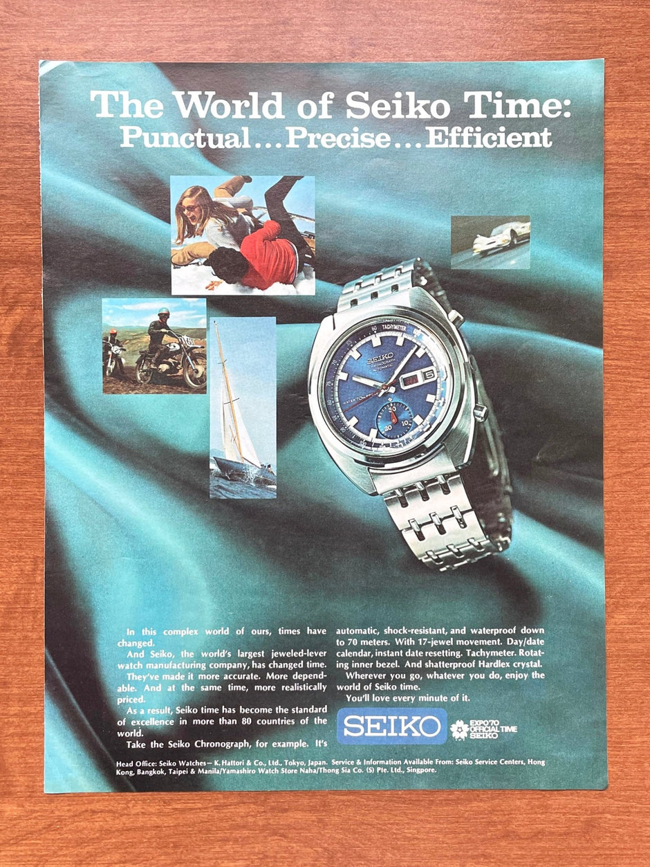 Seiko Ads, Vintage Magazine Advertisements | Ad Patina