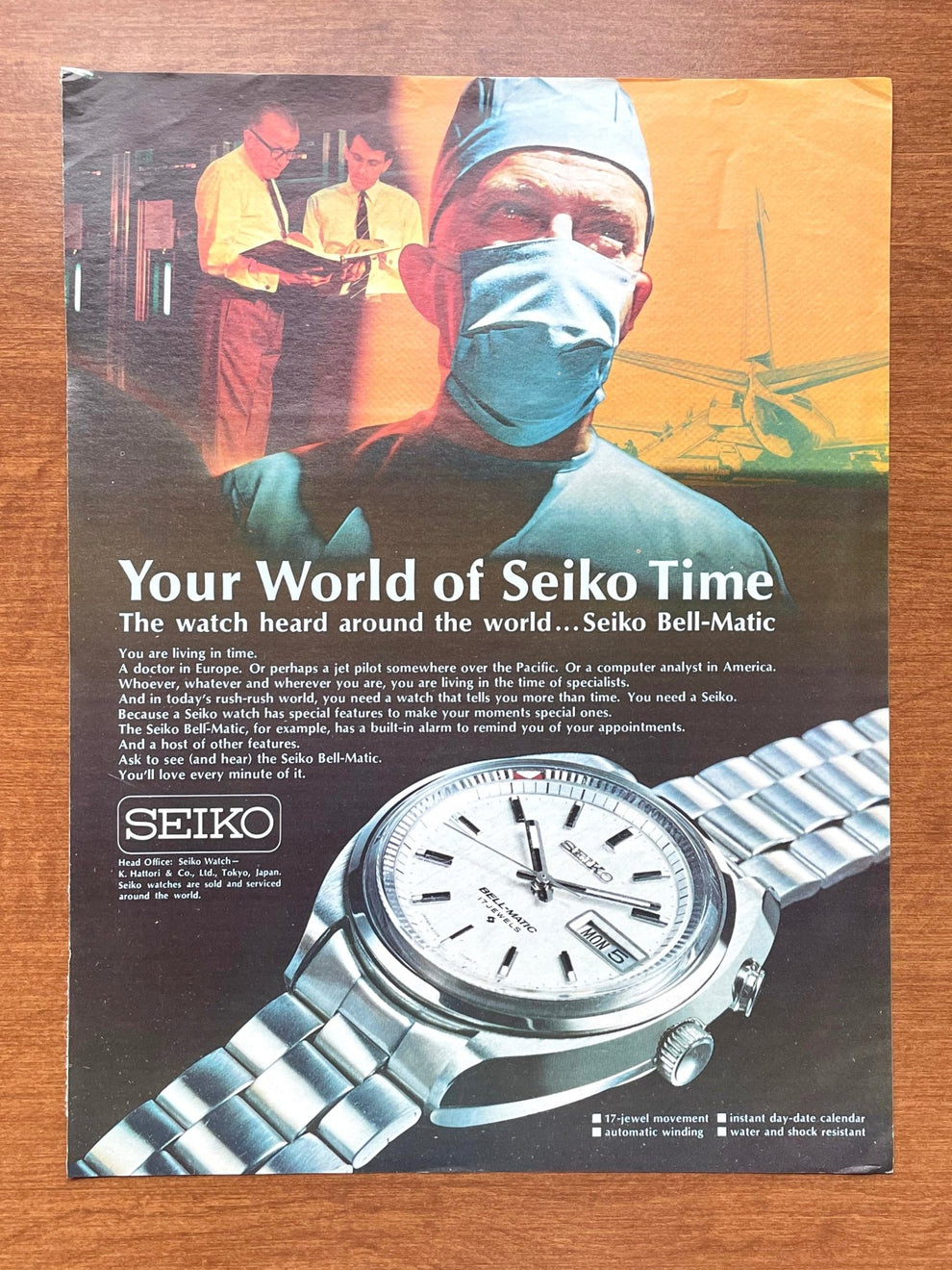1970 Seiko Bell-Matic Advertisement | Ad Patina