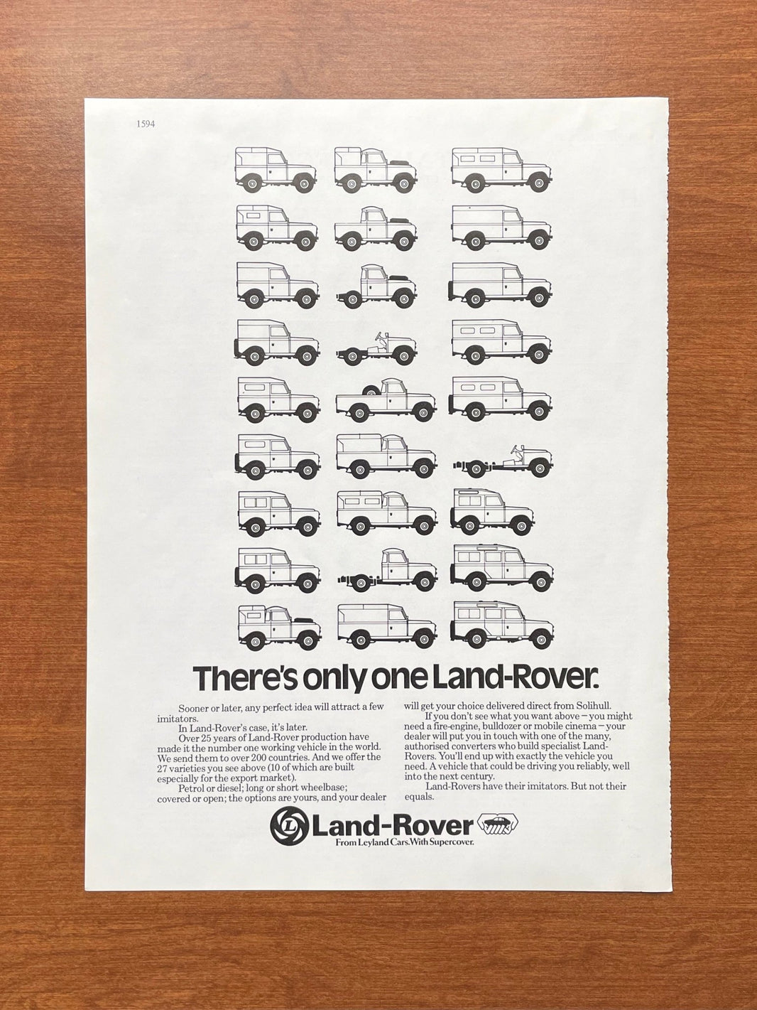 Land Rover Defender & Series Ads, Vintage Magazine Advertisements | Ad ...