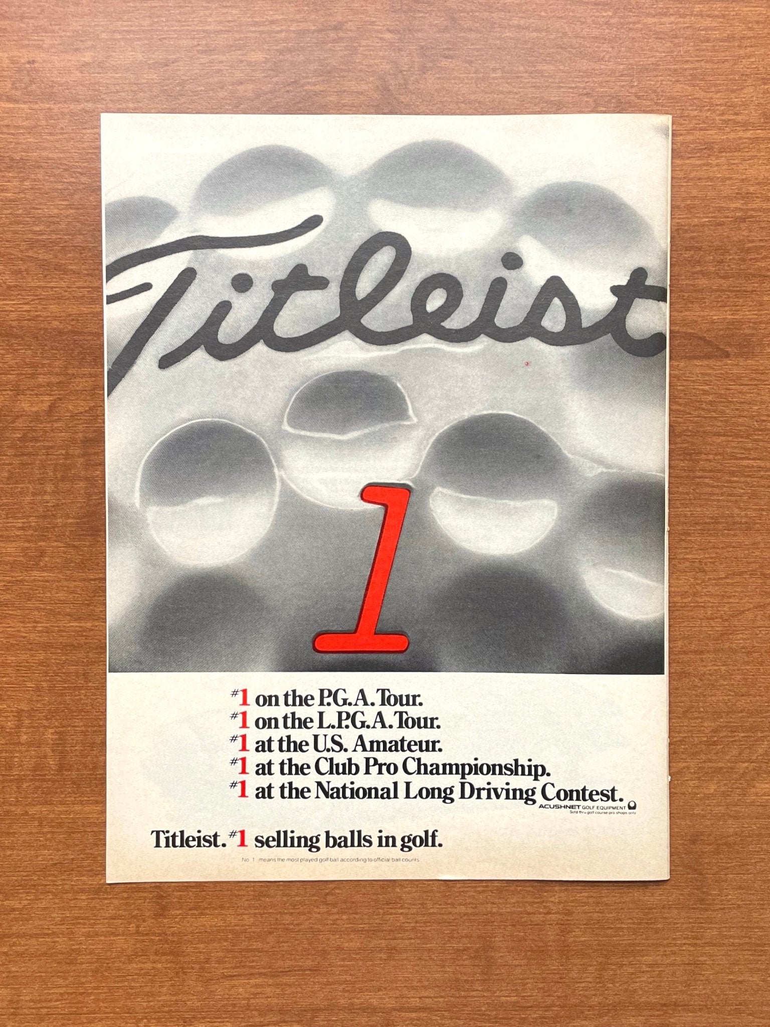 1977 Titleist "#1 selling balls in golf" Advertisement | Ad Patina