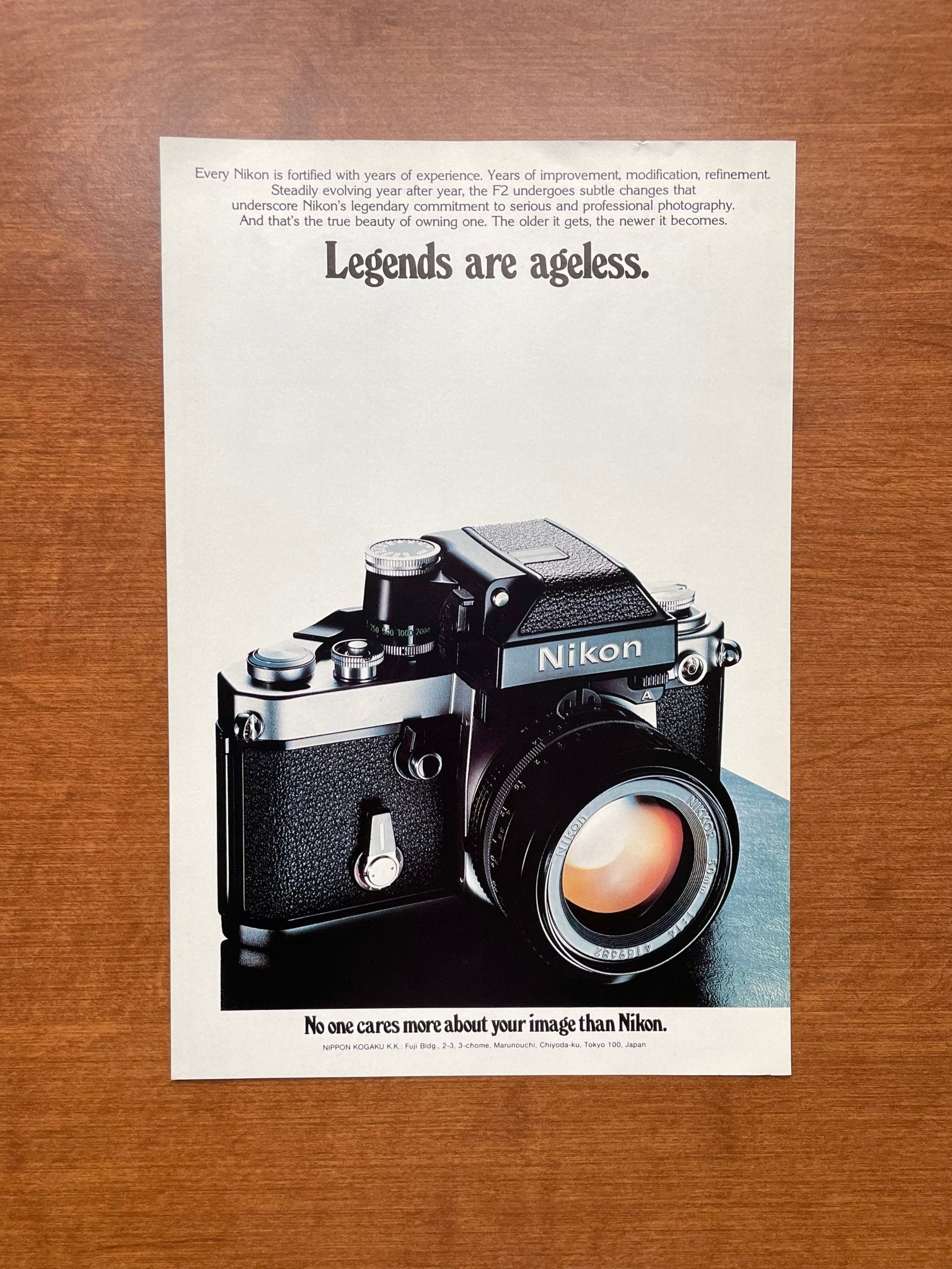 1979 Nikon "Legends are ageless." Advertisement | Ad Patina
