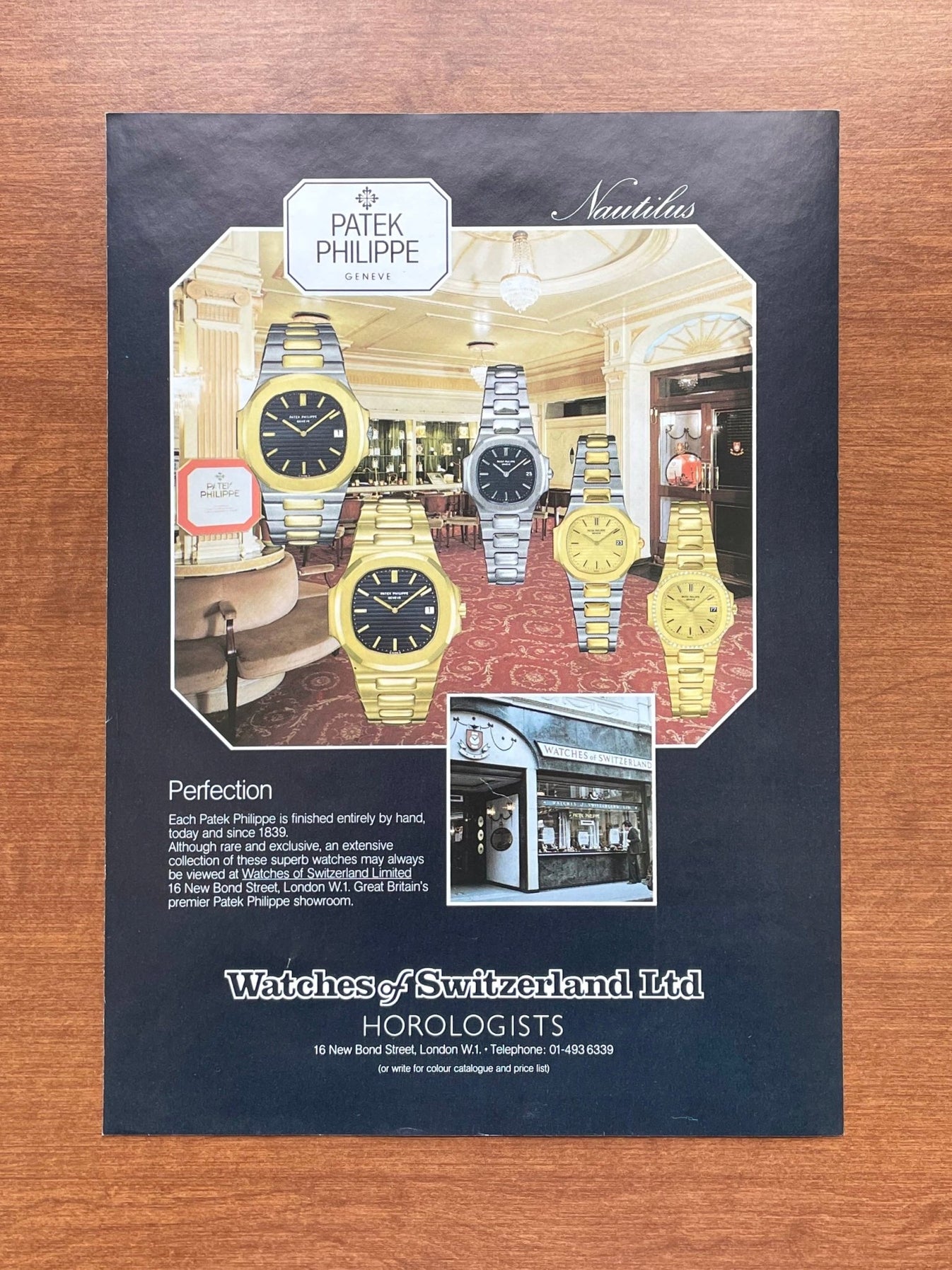 1981 Patek Philippe Nautilus Watches Advertisement | Ad Patina
