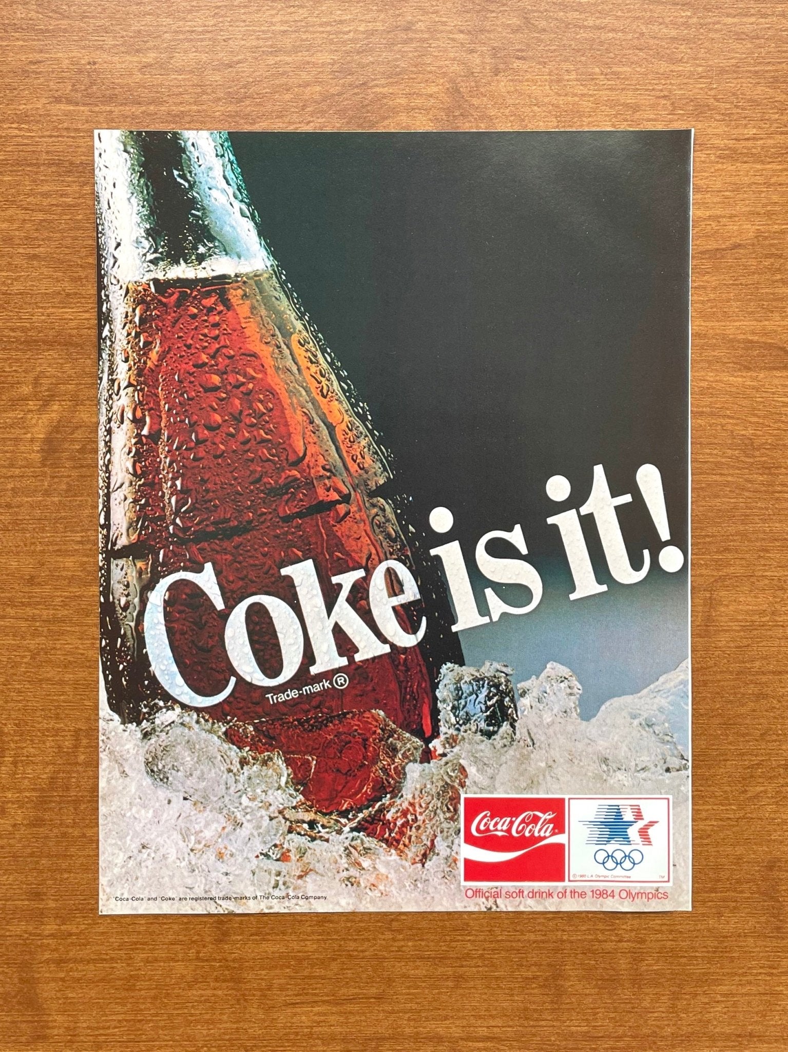 1984 Coca Cola "Coke is it!" Advertisement | Ad Patina