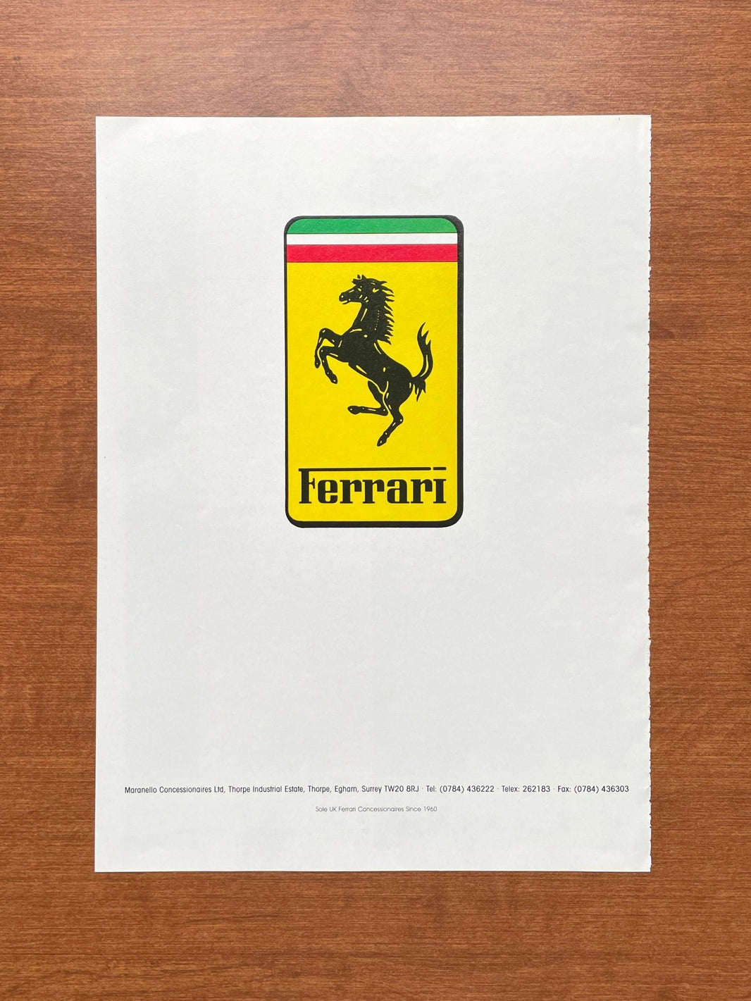 Ferrari Ads, Vintage Magazine Advertisements | Ad Patina