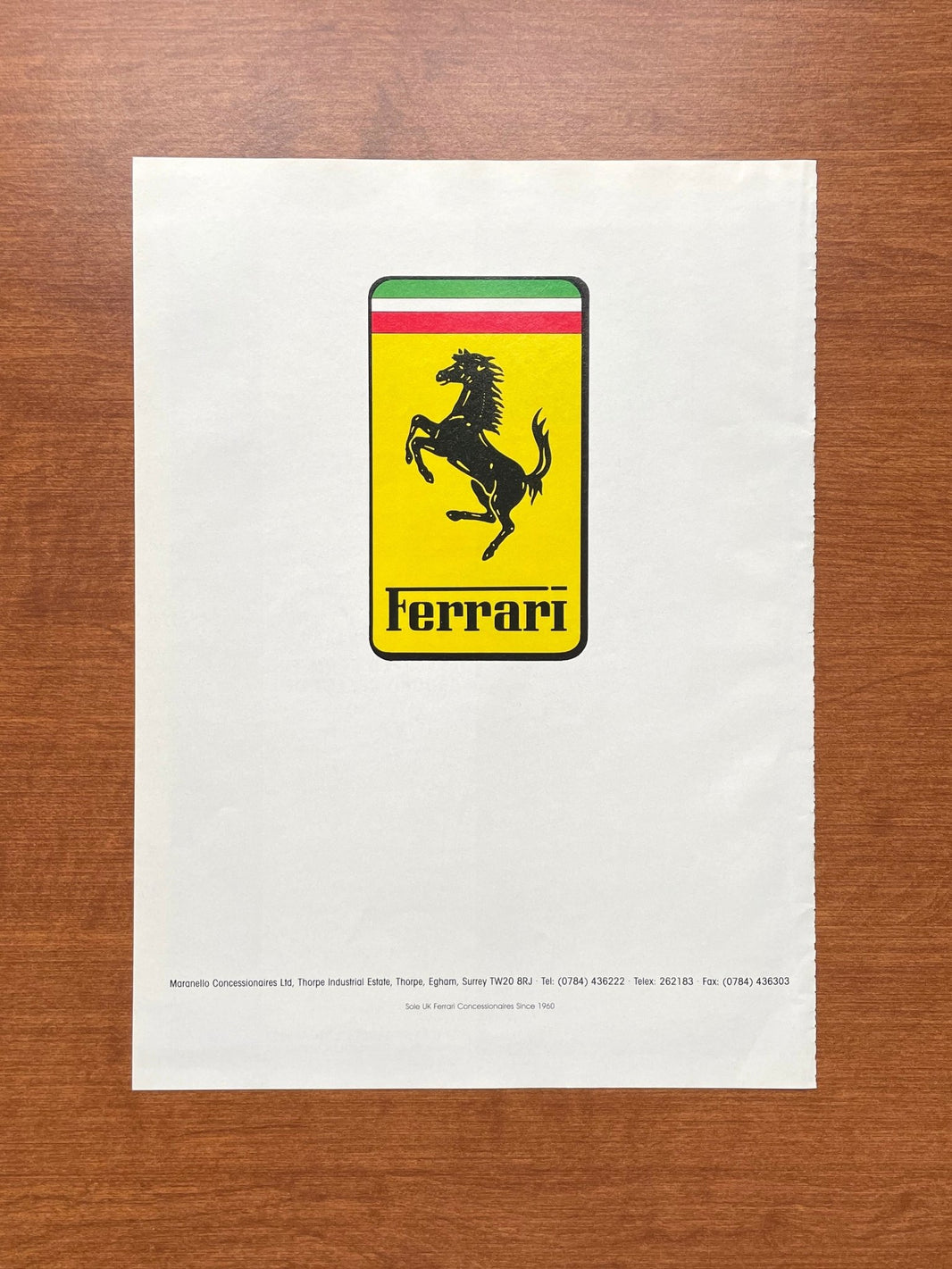 Ferrari Ads, Vintage Magazine Advertisements | Ad Patina