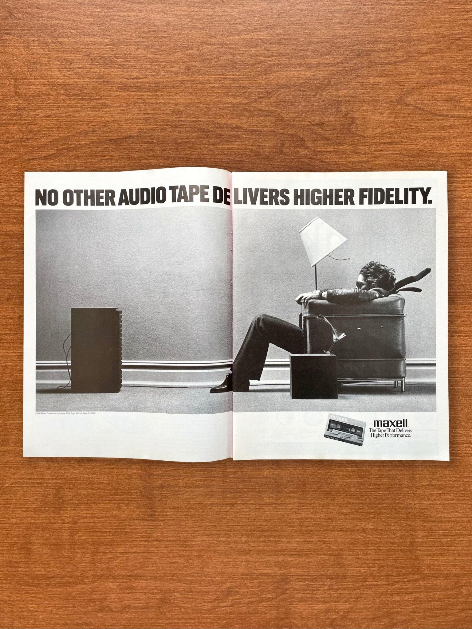 1989 Maxell Tape "Higher Fidelity" Advertisement | Ad Patina