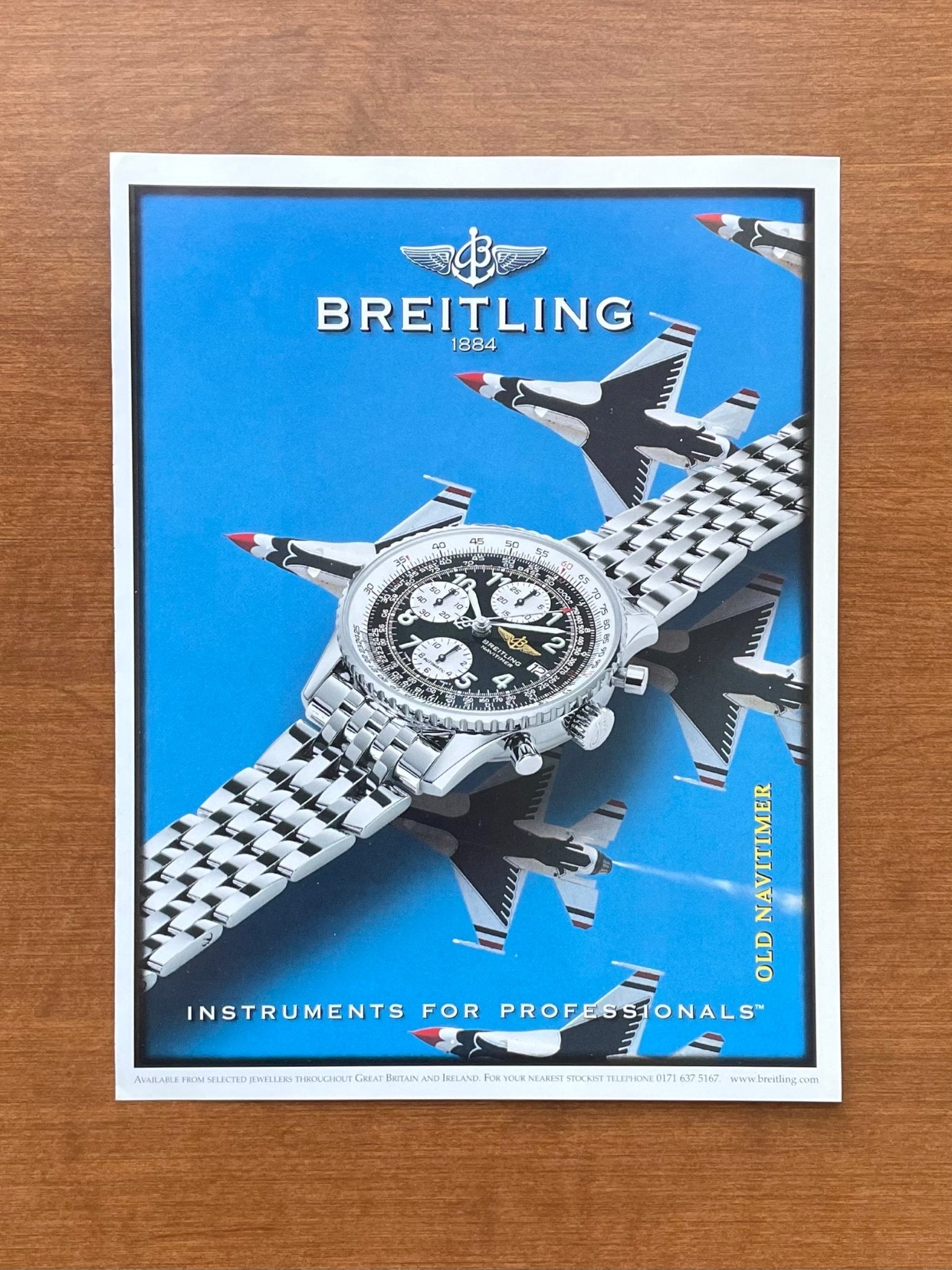 1999 Breitling Navitimer Advertisement | Ad Patina