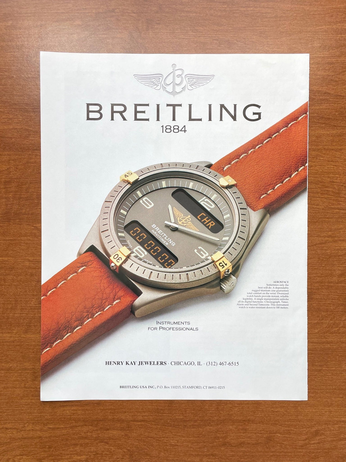 Breitling Aerospace Advertisement | Ad Patina