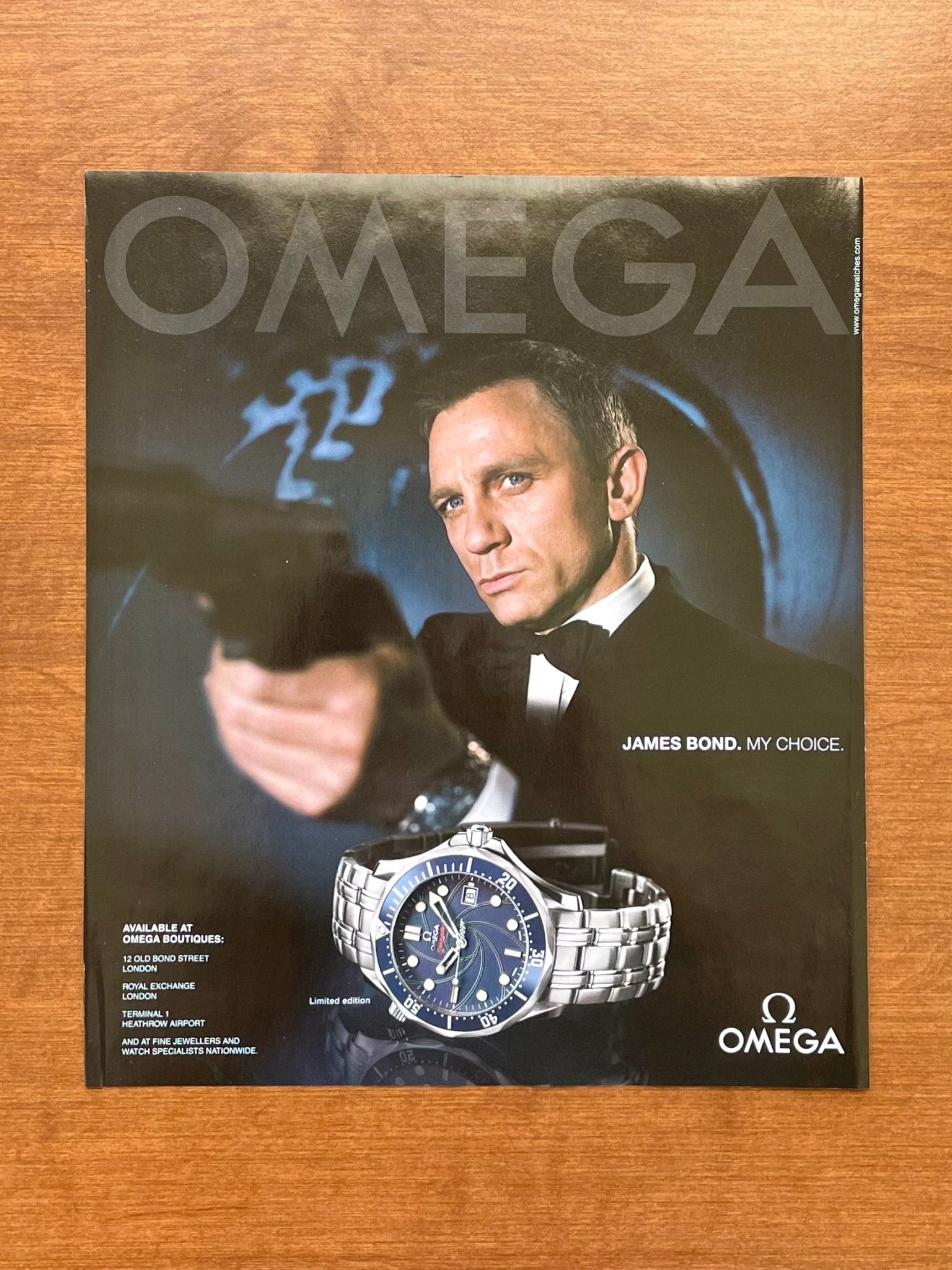 Omega Seamaster Ref. 2220.80.00 Limited Edition Advertisement | Ad Patina