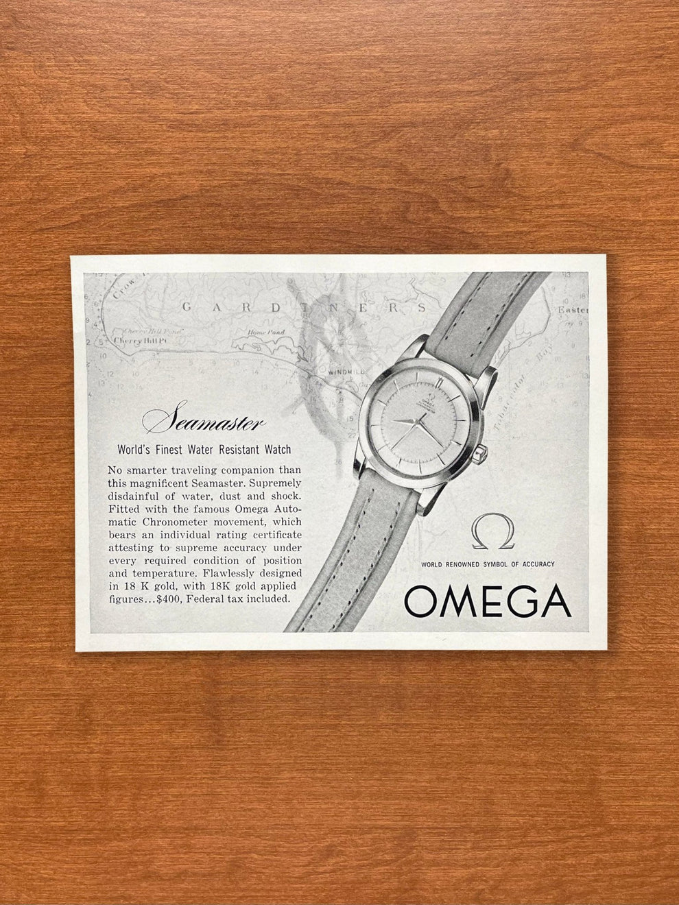 Vintage Omega Seamaster "World's Finest" Advertisement | Ad Patina