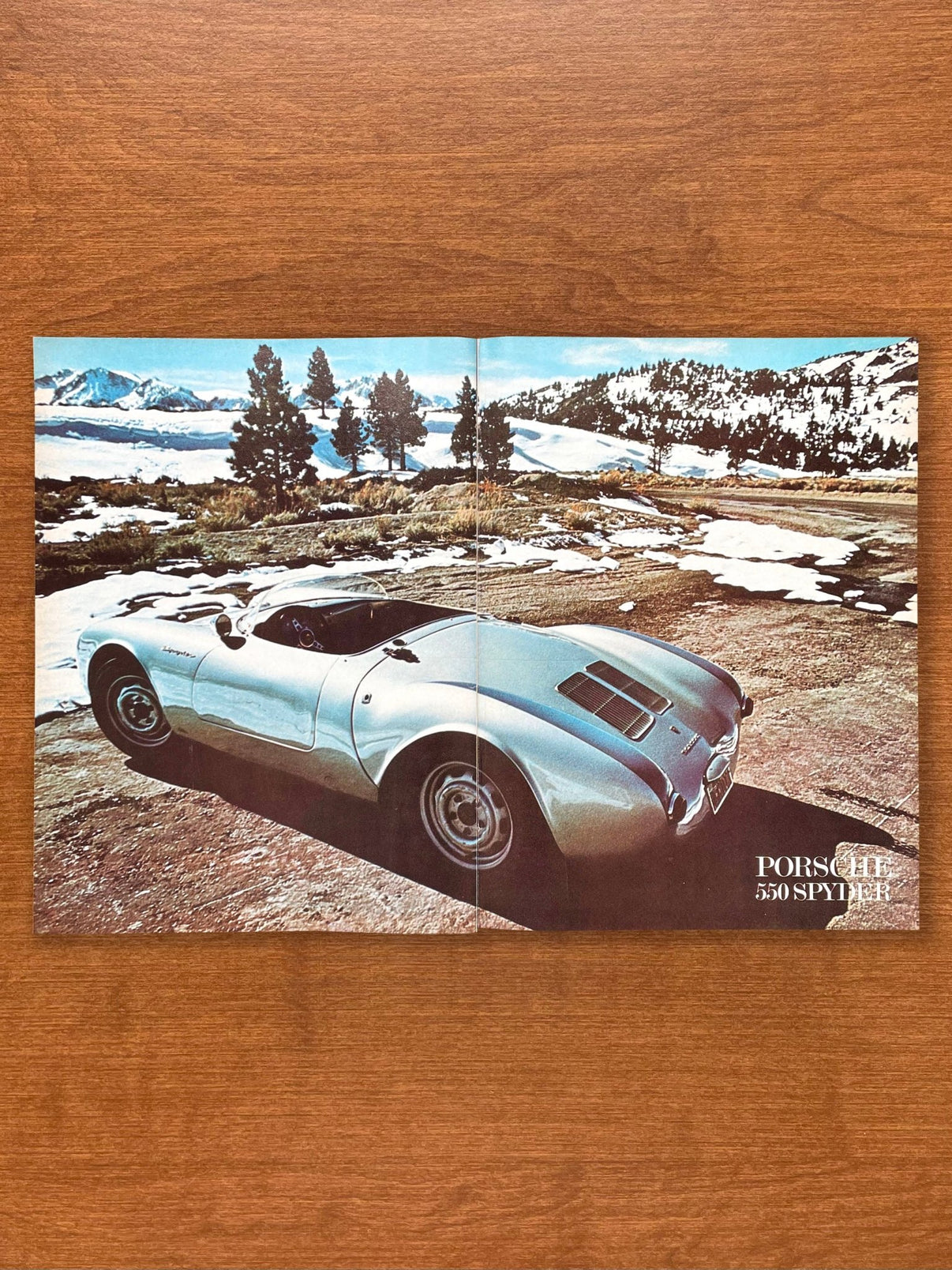 Vintage Porsche 550 Spyder Original Magazine Page Spread Image | Ad Patina