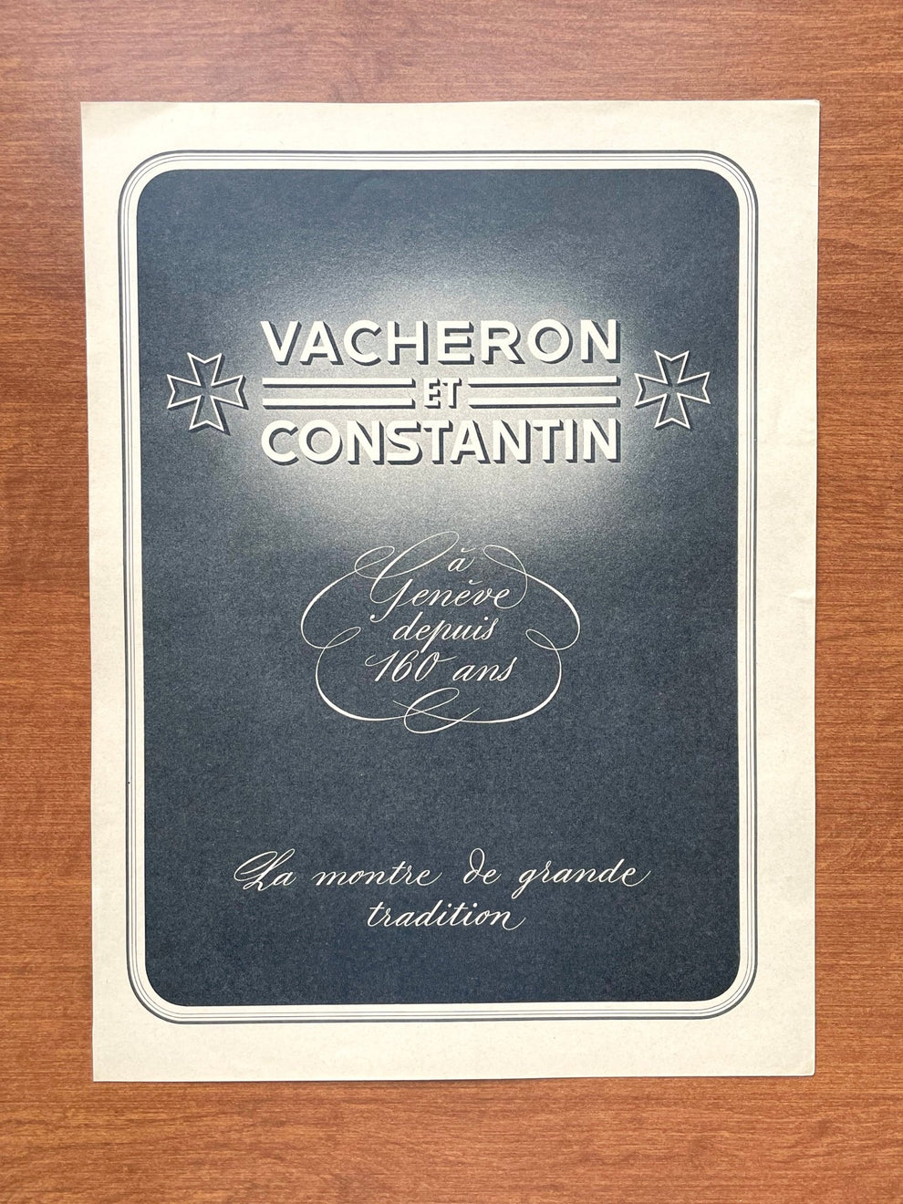 Vintage Vacheron Constantin Logo Advertisement | Ad Patina
