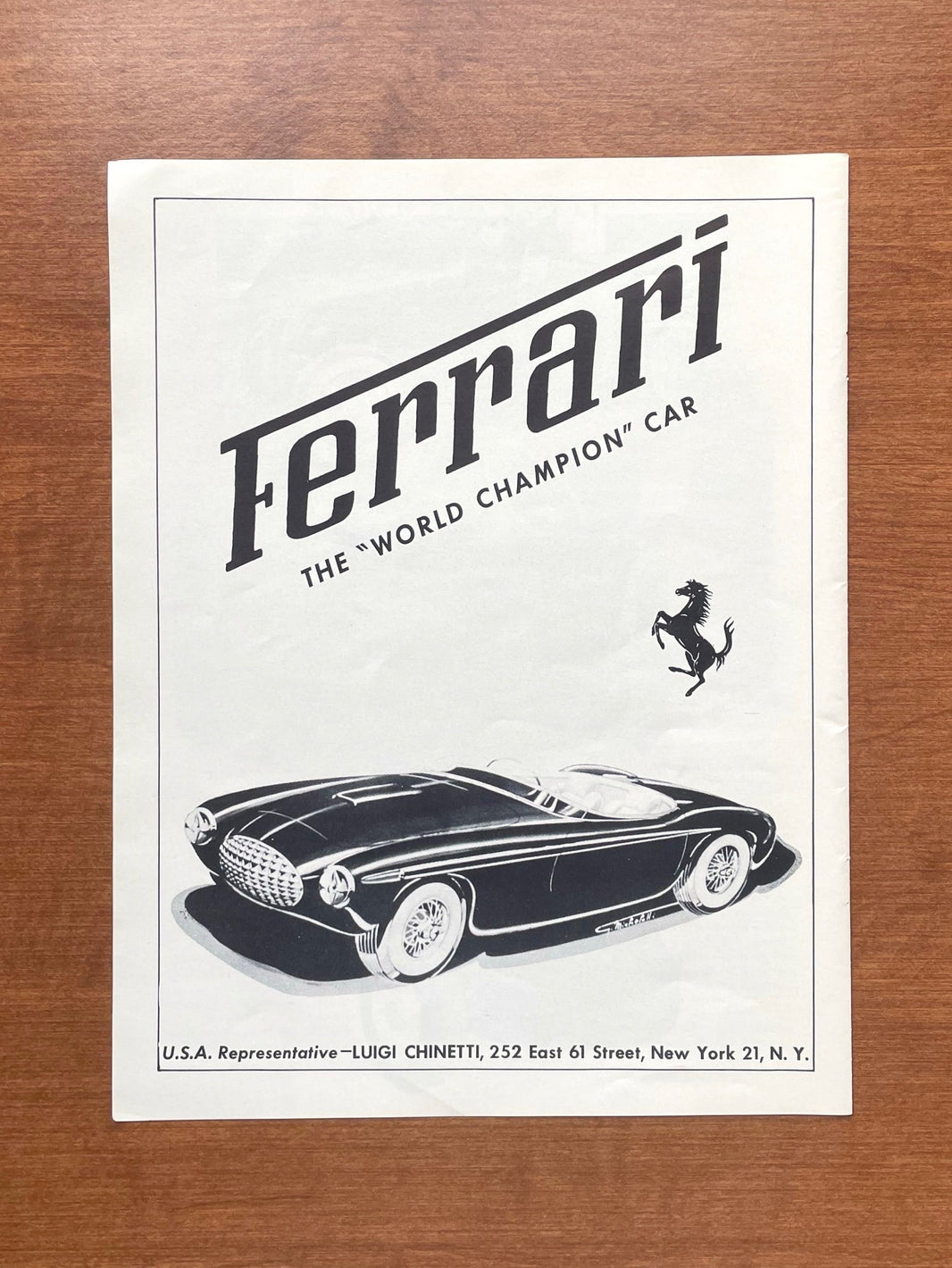 Ferrari Ads, Vintage Magazine Advertisements | Ad Patina