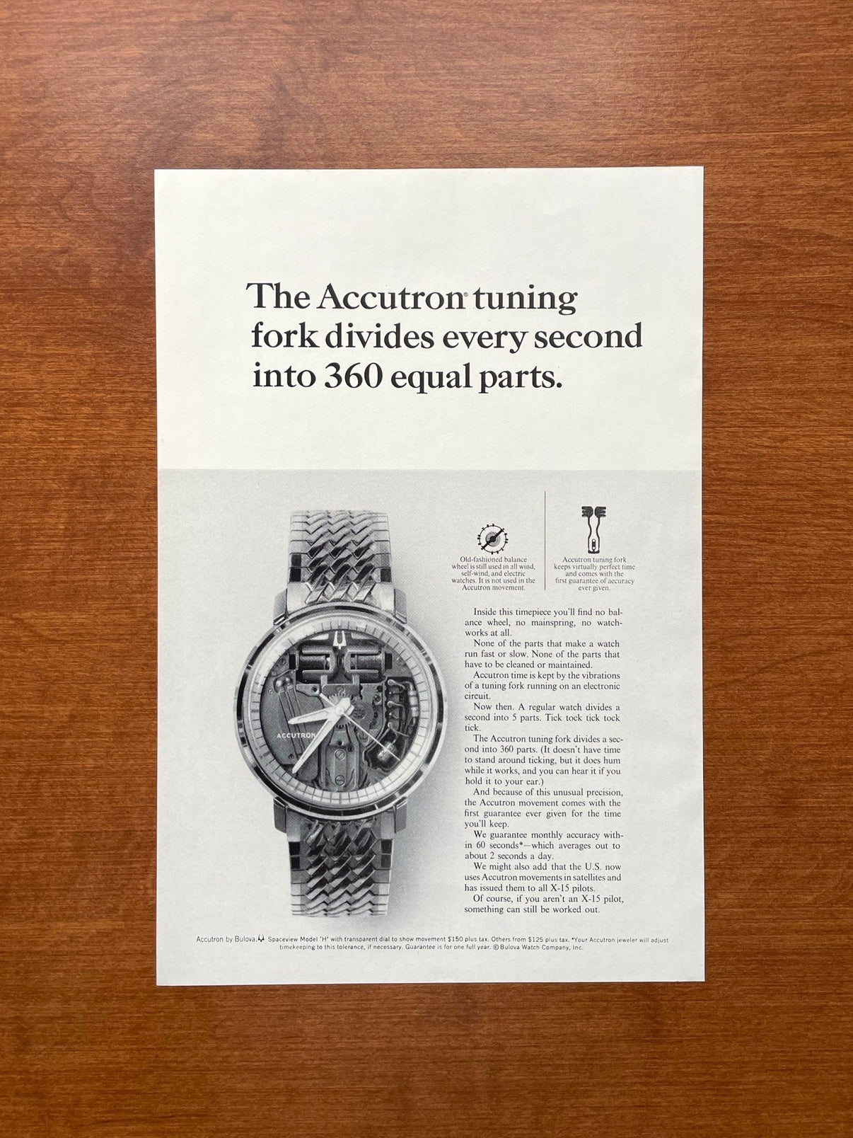 1965 Bulova Accutron Spaceview Advertisement | Ad Patina