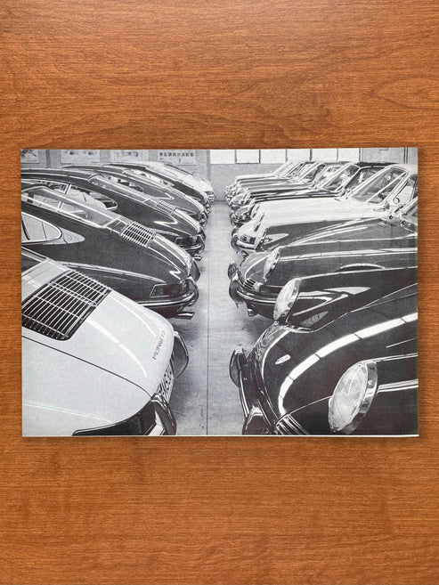 1965 Vintage Porsche Fastbacks and Headlights Magazine Image | Ad Patina