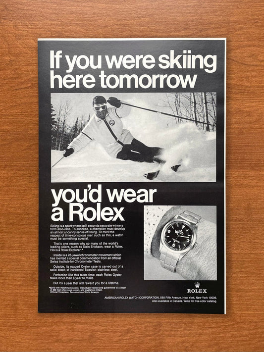Rolex Explorer Ads, Vintage Magazine Advertisements | Ad Patina