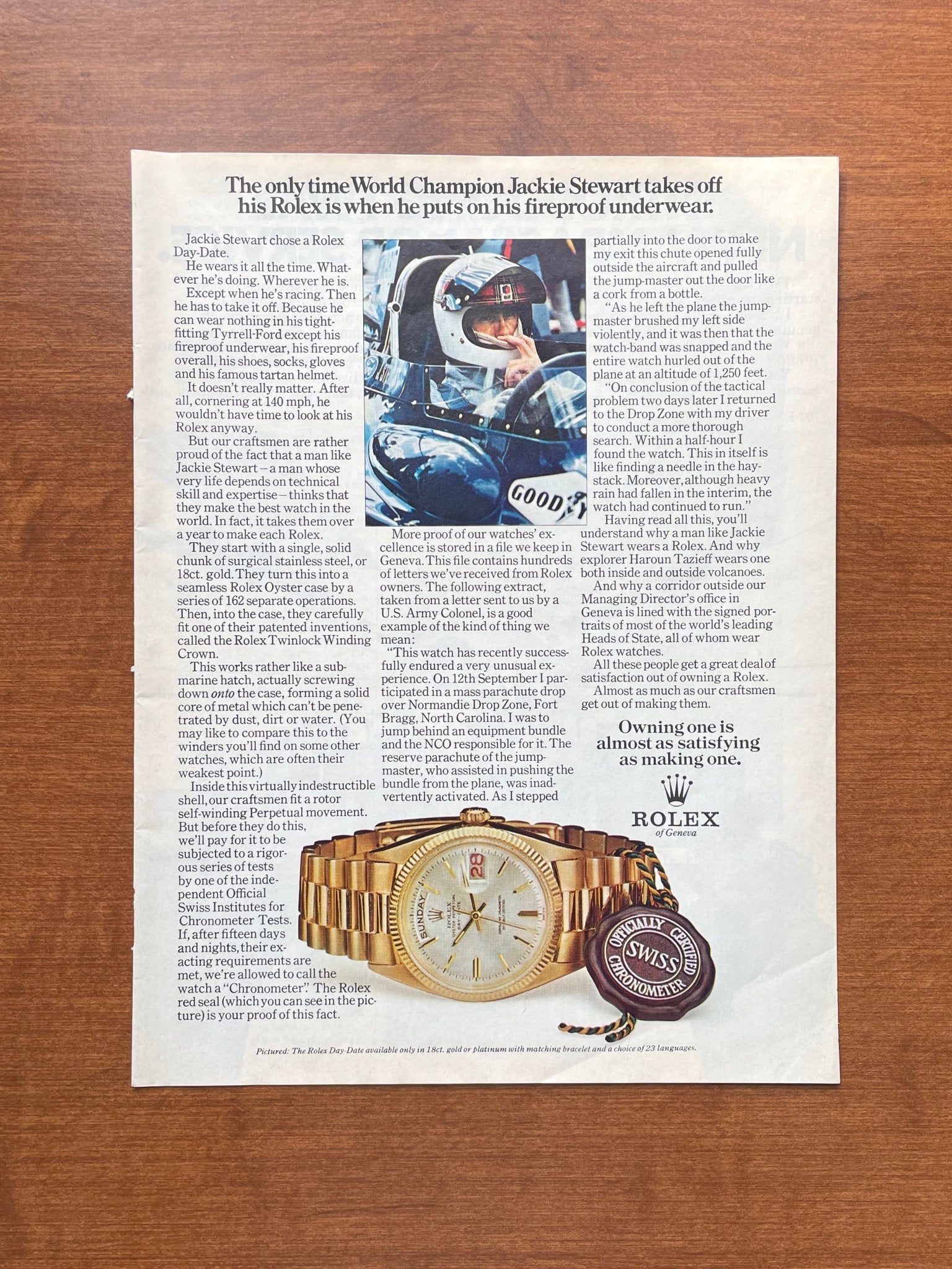 Rolex Day-Date Ads, Vintage Magazine Advertisements | Ad Patina