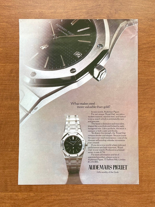 Audemars Piguet Ads, Vintage Magazine Advertisements | Ad Patina