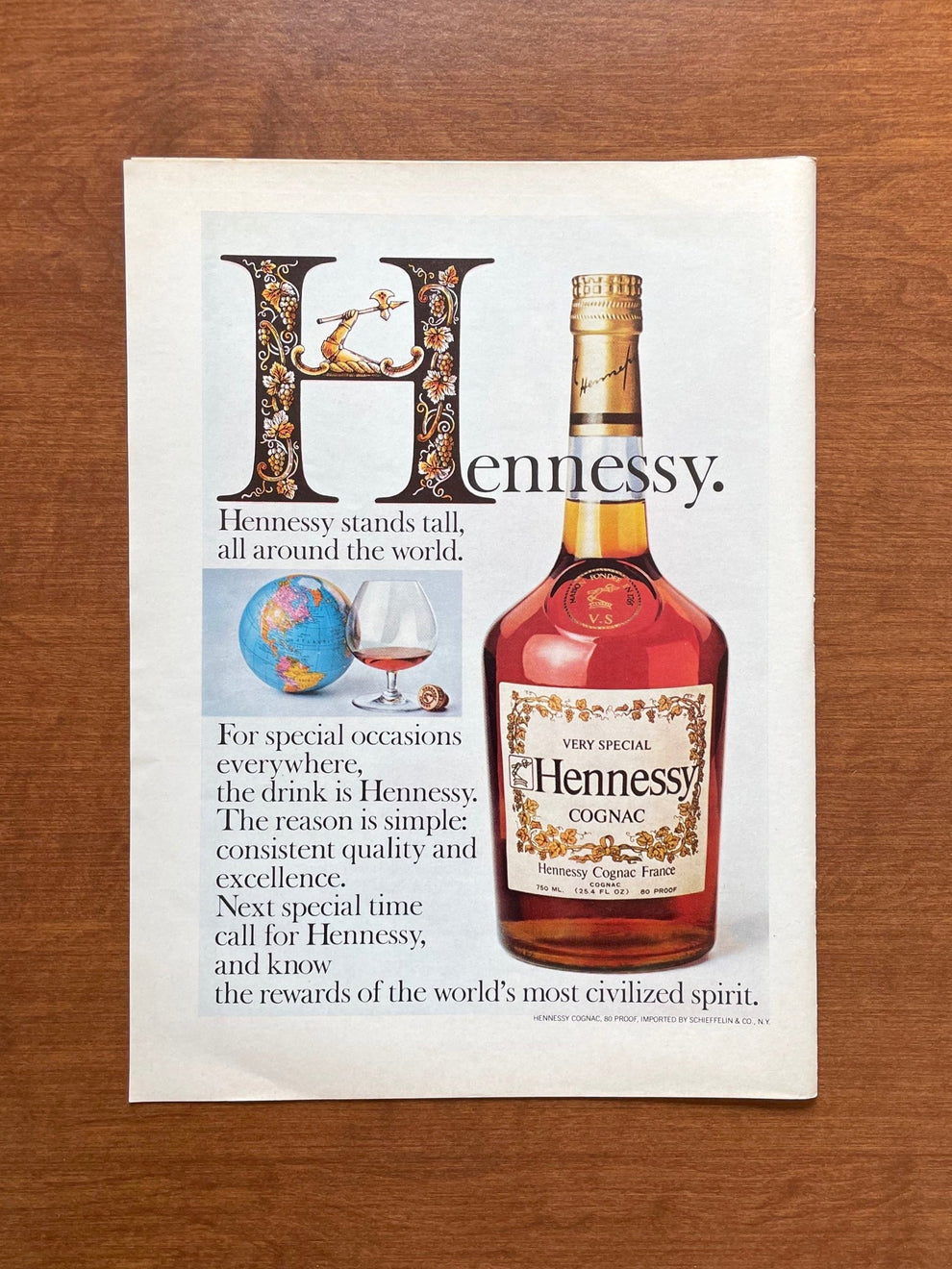 1979 Vintage Hennessy Advertisement | Ad Patina