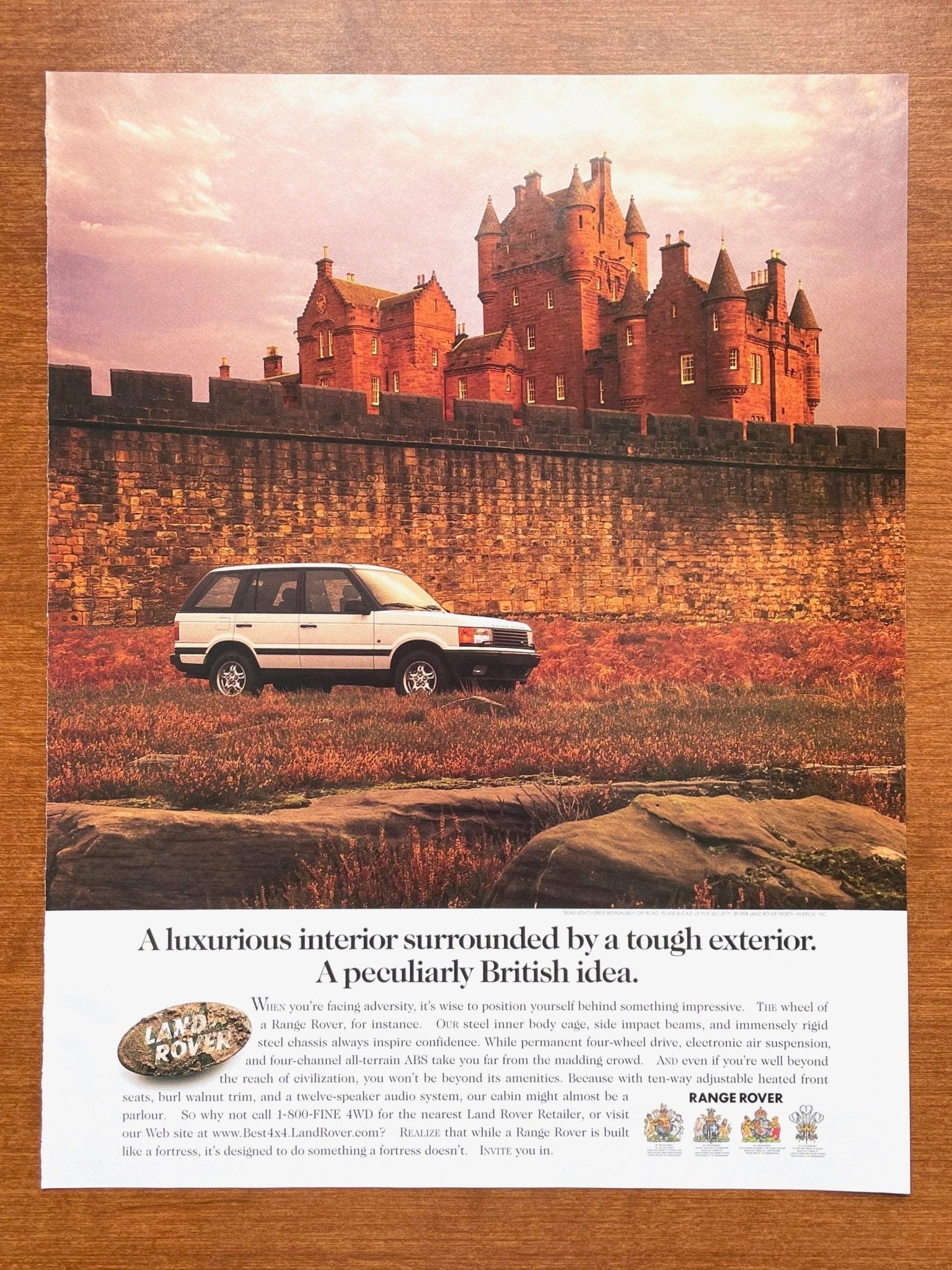 1998 Range Rover "A peculiarly British idea." Advertisement | Ad Patina