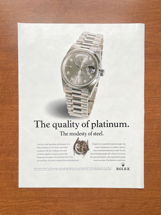 Rolex Day-Date Ads, Vintage Magazine Advertisements | Ad Patina