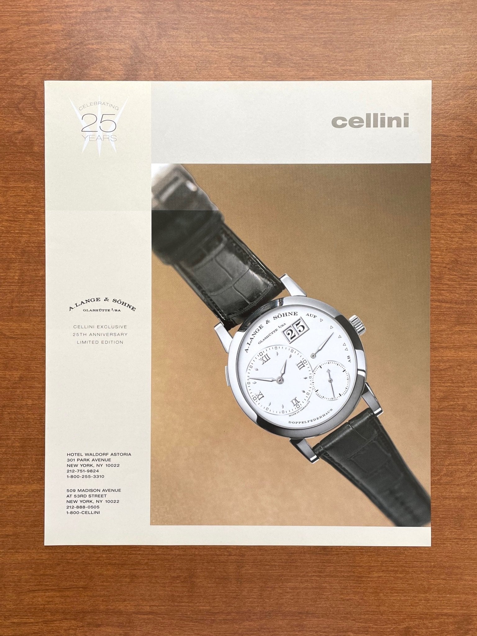 A. Lange & Sohne Ads, Vintage Magazine Advertisements | Ad Patina