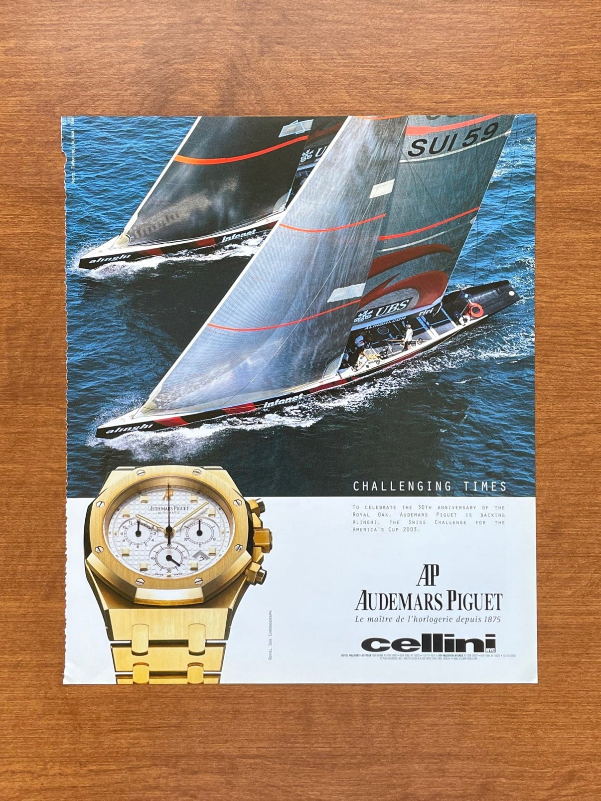 2002 Audemars Piguet Royal Oak Chronograph Advertisement | Ad Patina