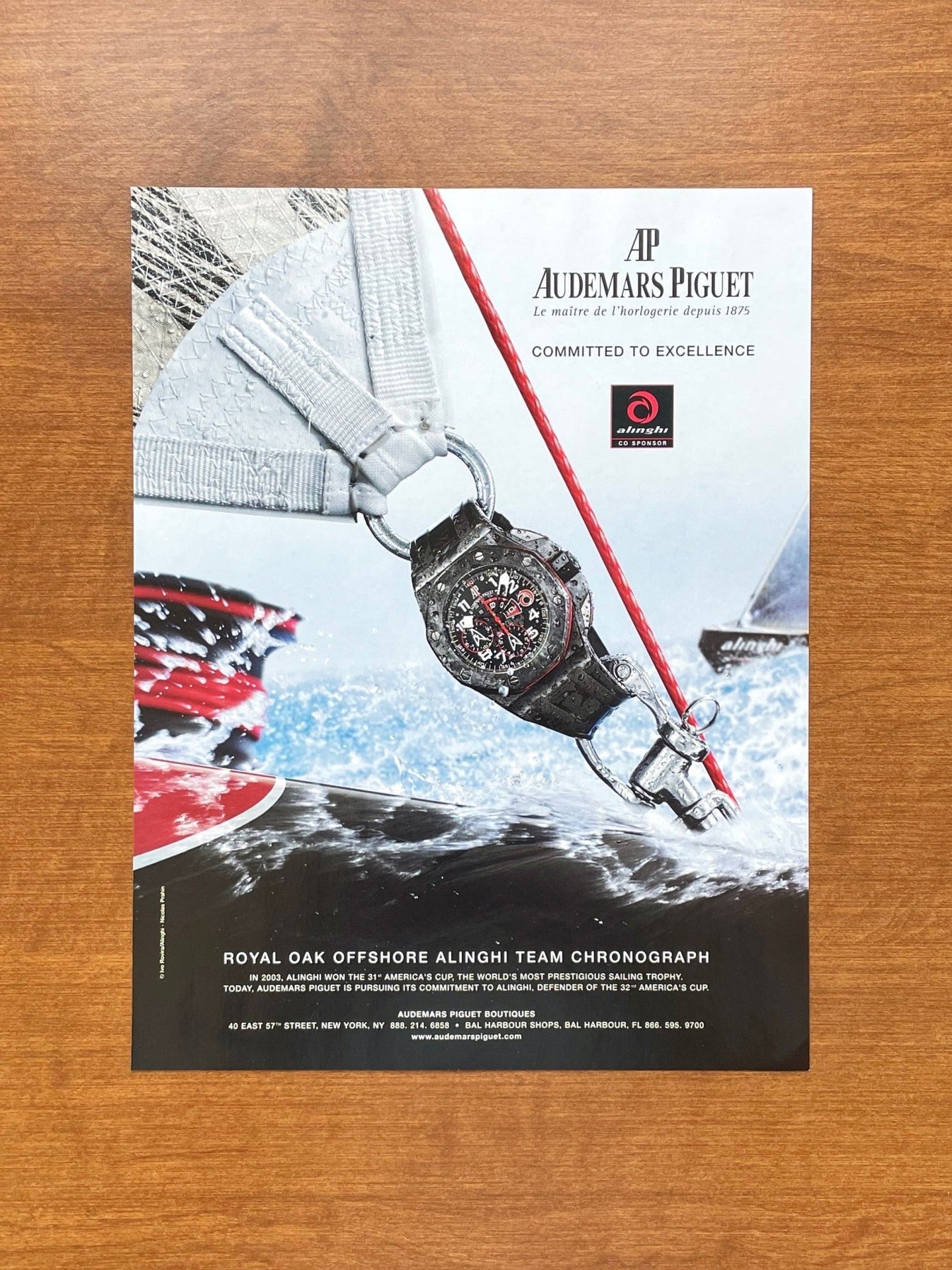 Audemars Piguet Royal Oak Offshore Alinghi Advertisement | Ad Patina