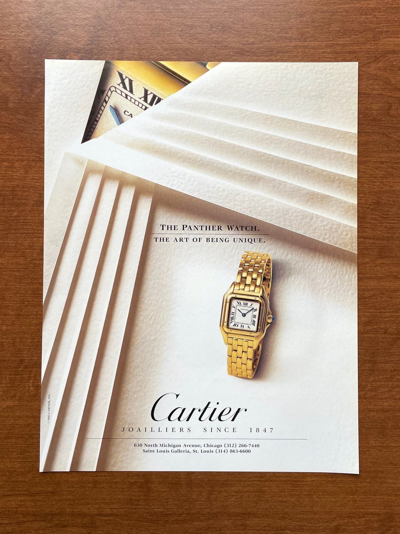 Cartier Panther Watch "Art of Being Unique" Advertisement | Ad Patina