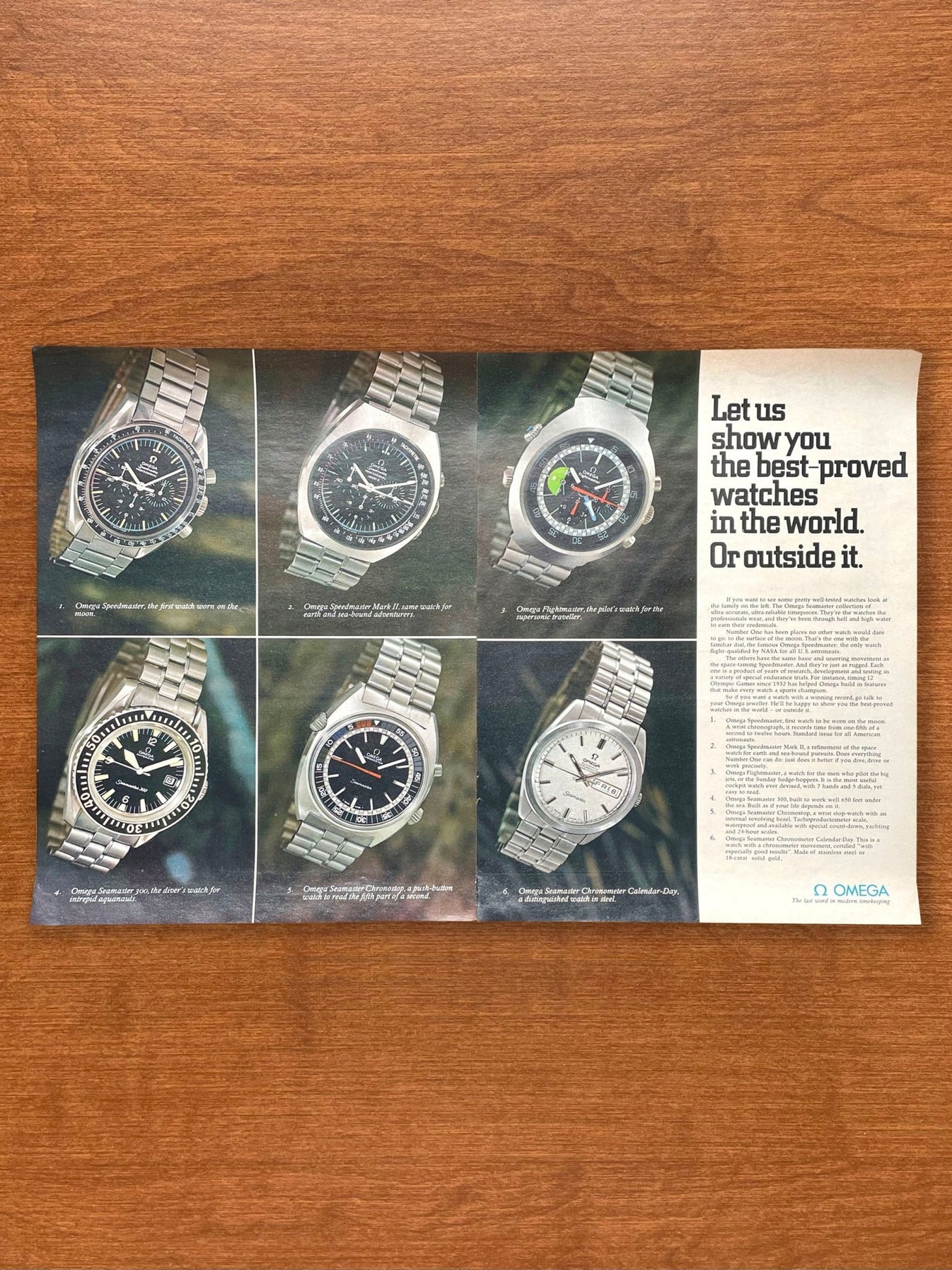 Omega "best-proved watches in the world." Advertisement | Ad Patina