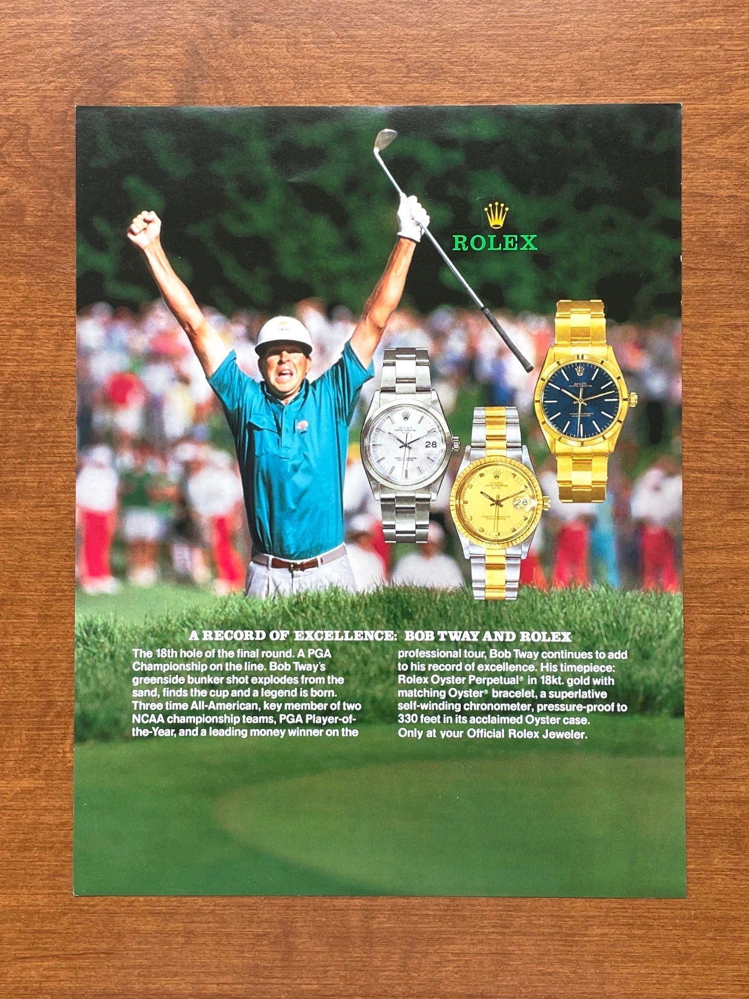 Rolex Oyster Perpetual and Date watches Ad Proof | Ad Patina