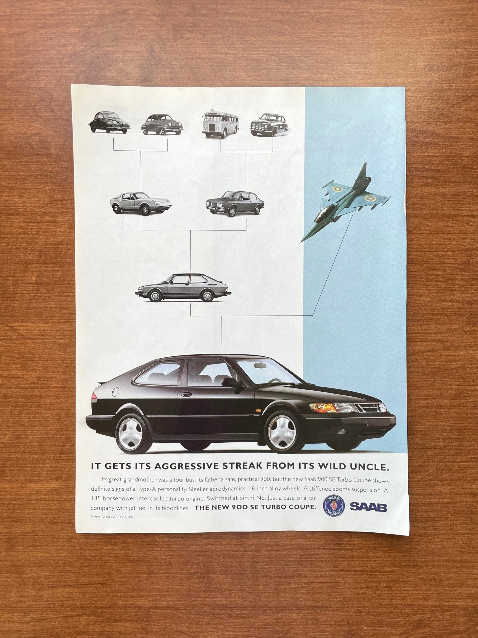 SAAB 900 SE Turbo Coupe Advertisement | Ad Patina