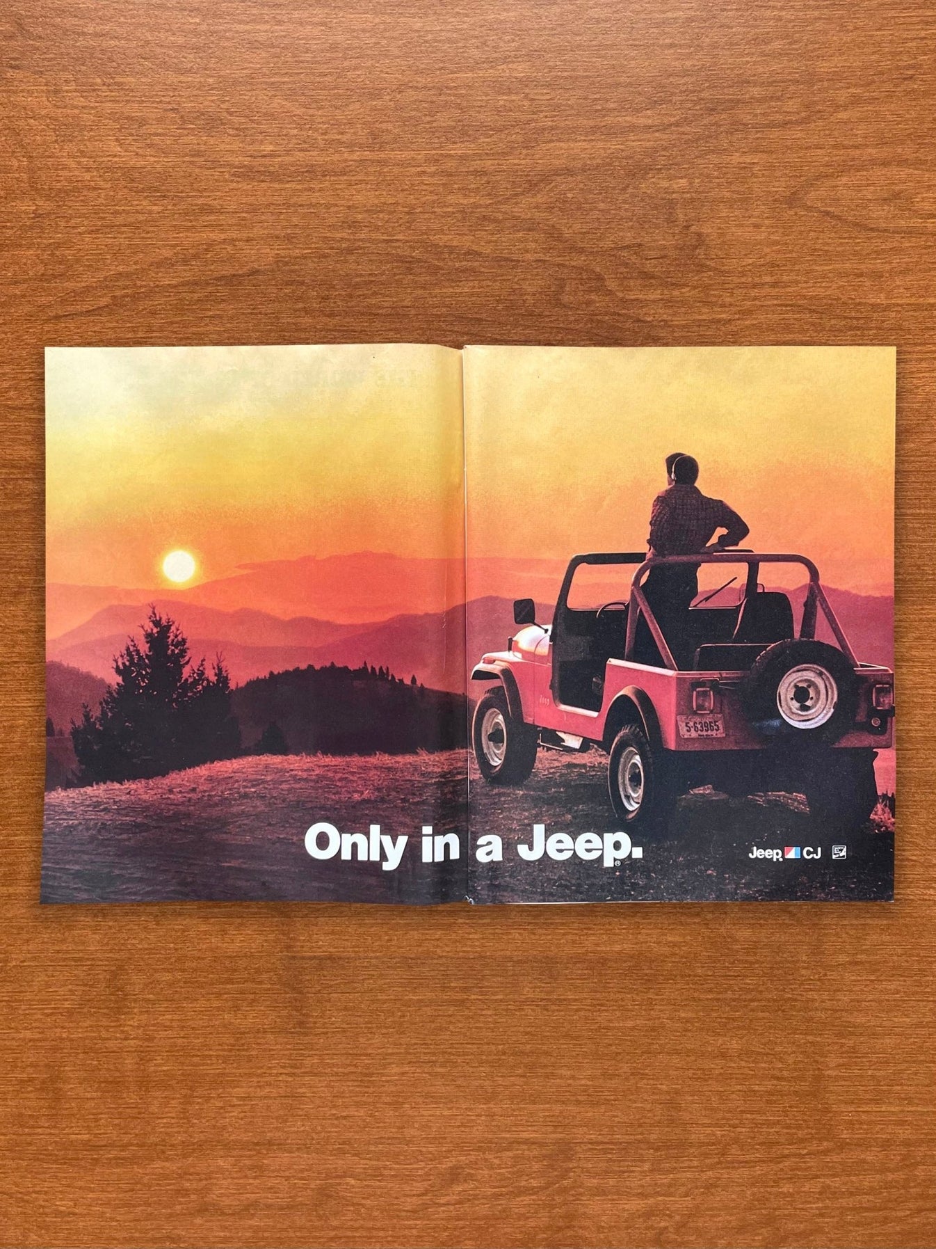 Vintage Jeep CJ "Only in a Jeep." Advertisement | Ad Patina